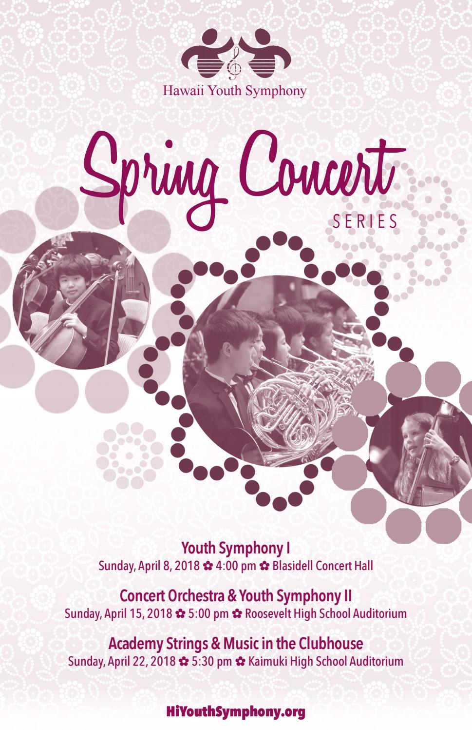 HYS Spring Concert Series (2018) by Hawaii Youth Symphony - Issuu