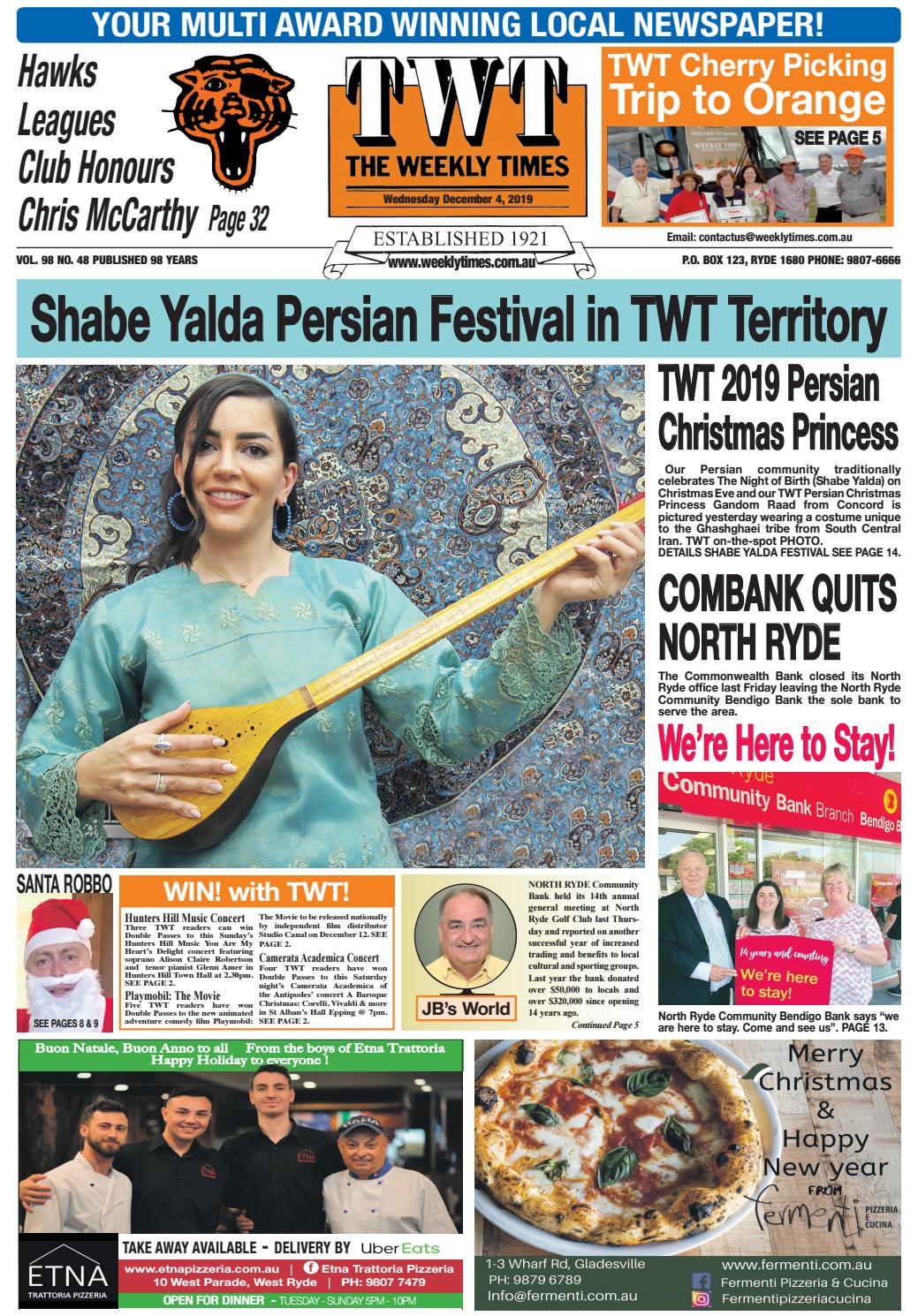 The Weekly Times - TWT - 4th December 2019 by The Weekly Times - Issuu