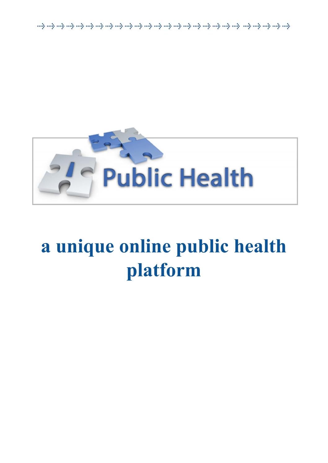 I public health a unique online public health platform English Version ...
