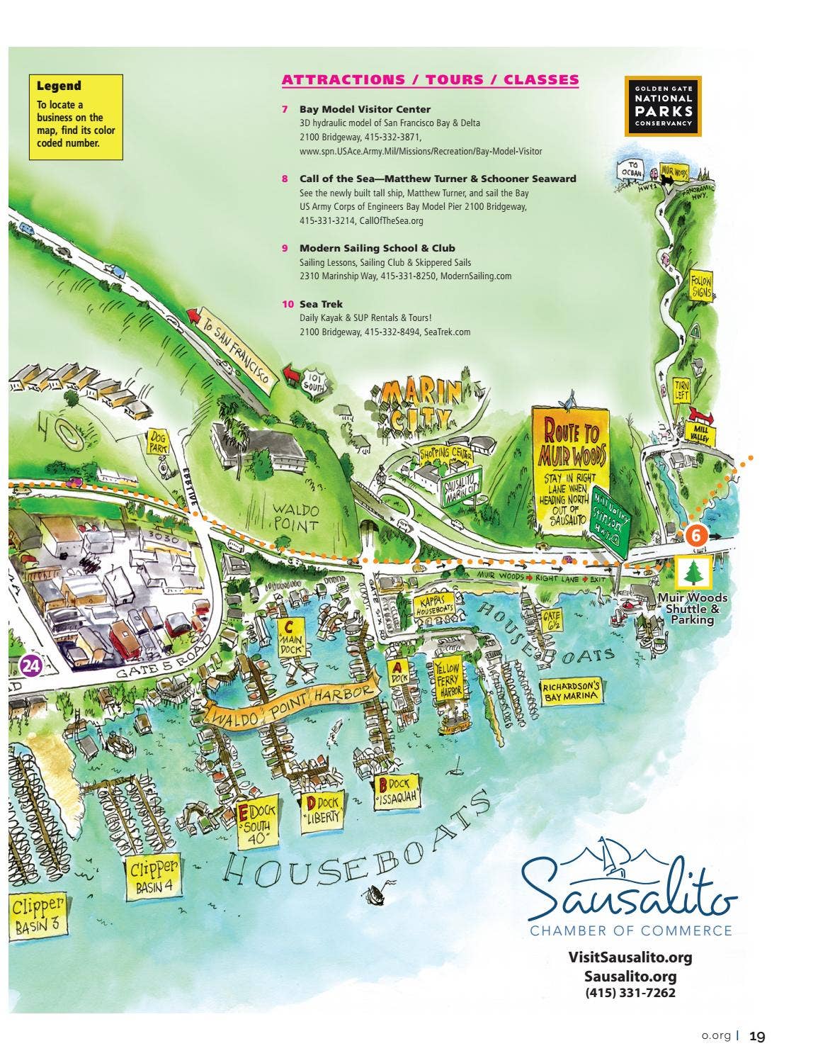Sausalito Visitor Guide and Business Directory by Chamber Marketing ...