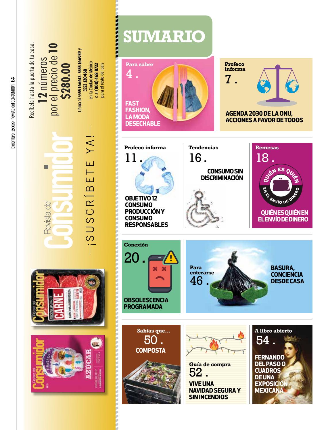 Revista del Consumidor Diciembre 2019 by PROFECO - Issuu