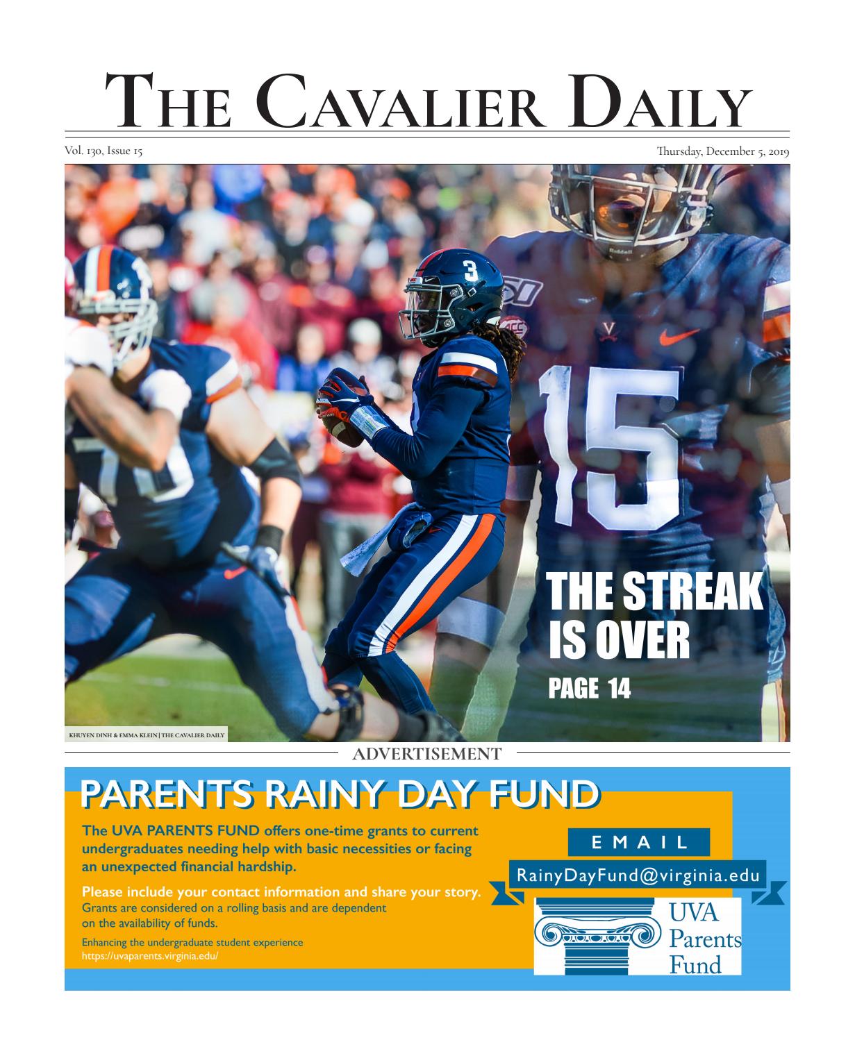 Thursday, December 5, 2019 by The Cavalier Daily - Issuu