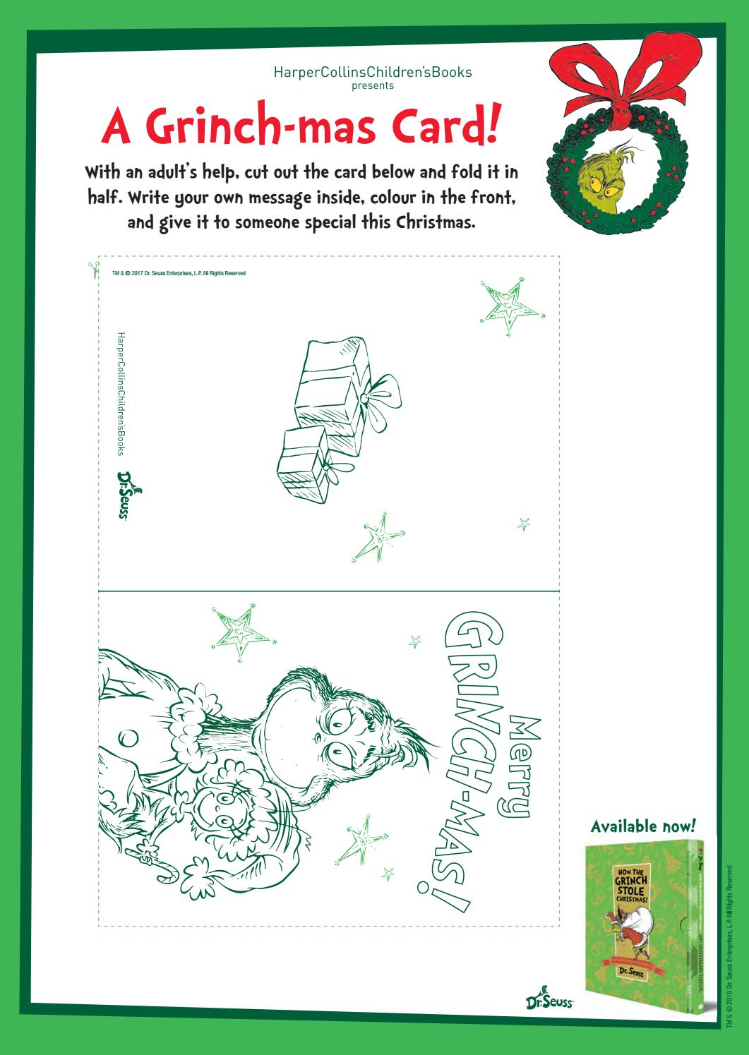 The Grinch Activity Pack by harpercollinschildrens - Issuu