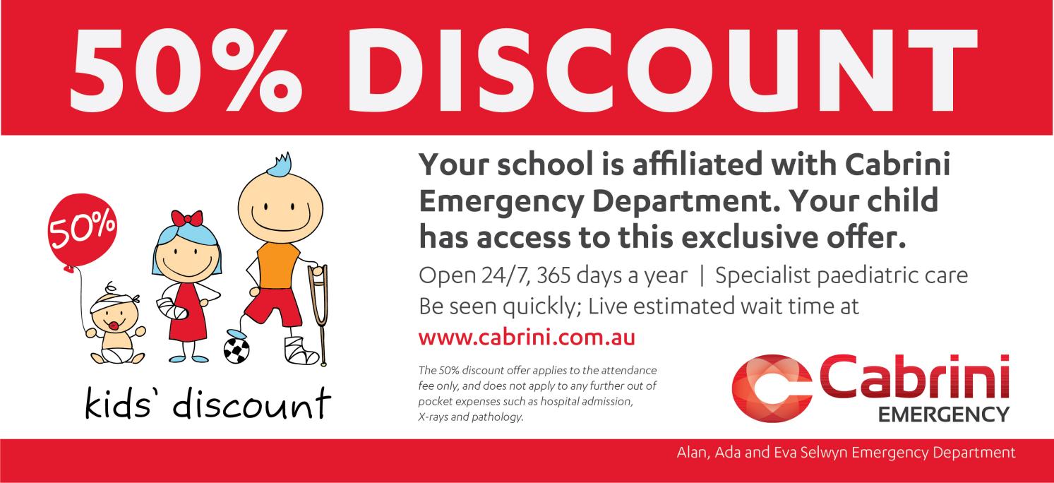 Cabrini Student Discount Flyer by Camberwell Grammar School - Issuu
