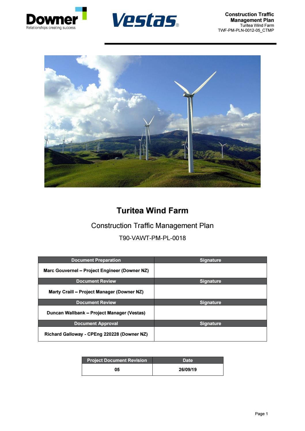 Approved Wind Farm Construction Traffic Managment Plan by Mercury - Issuu