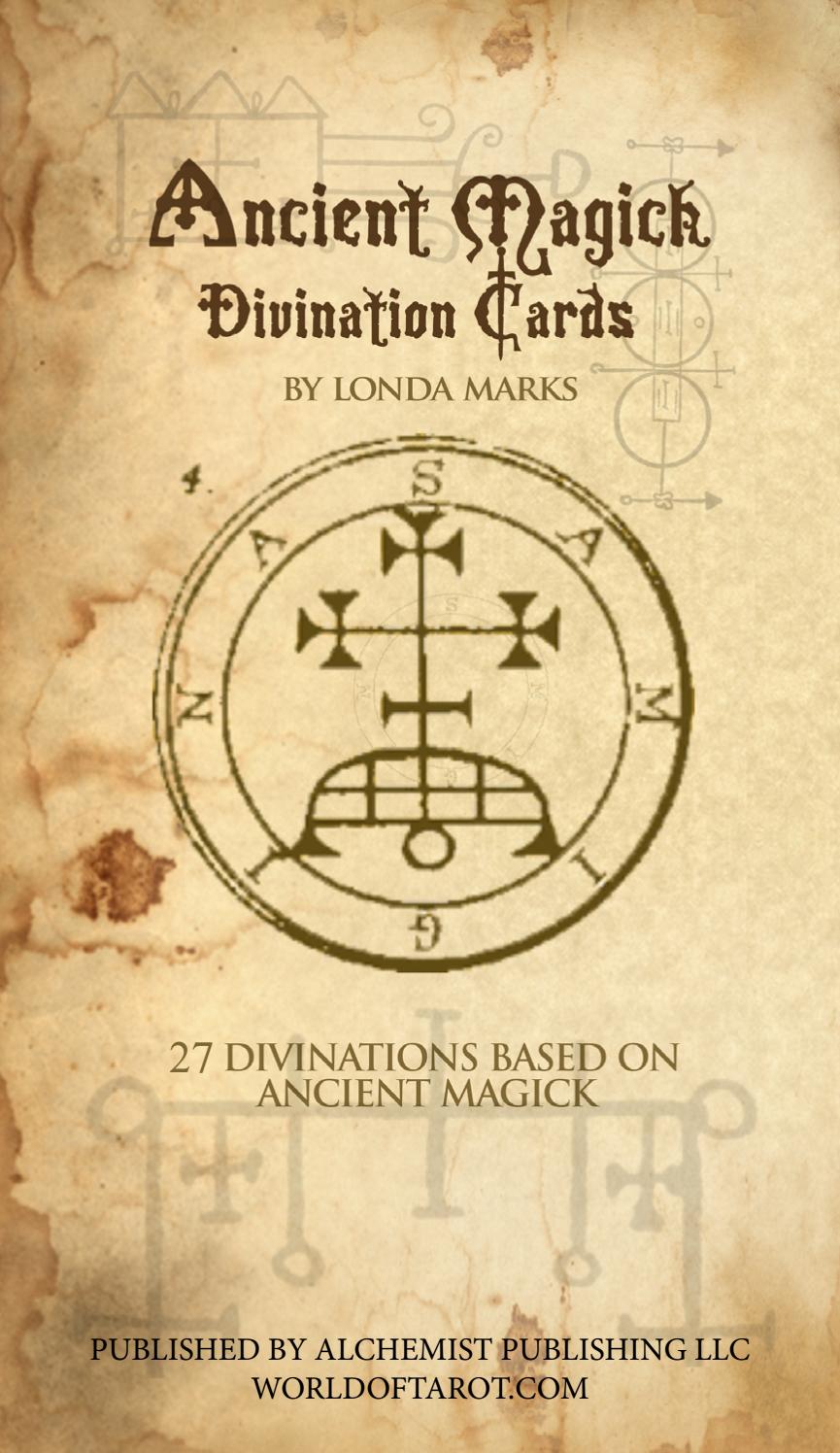 Ancient Magick Divination Booklet by Alchemist Publishing LLC - Issuu