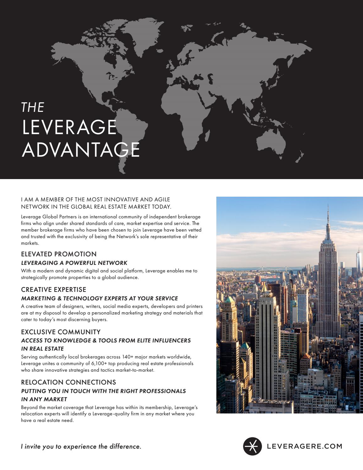 2019 Leverage Advantage - Client One Sheet by Leverage Global Partners ...