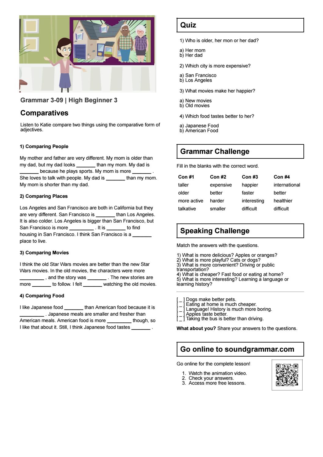 Comparatives by English Language Listening Lab Online - Issuu