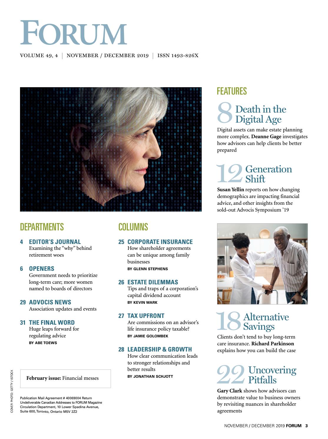 FORUM Magazine - December 2019 by Forum Magazine - Issuu