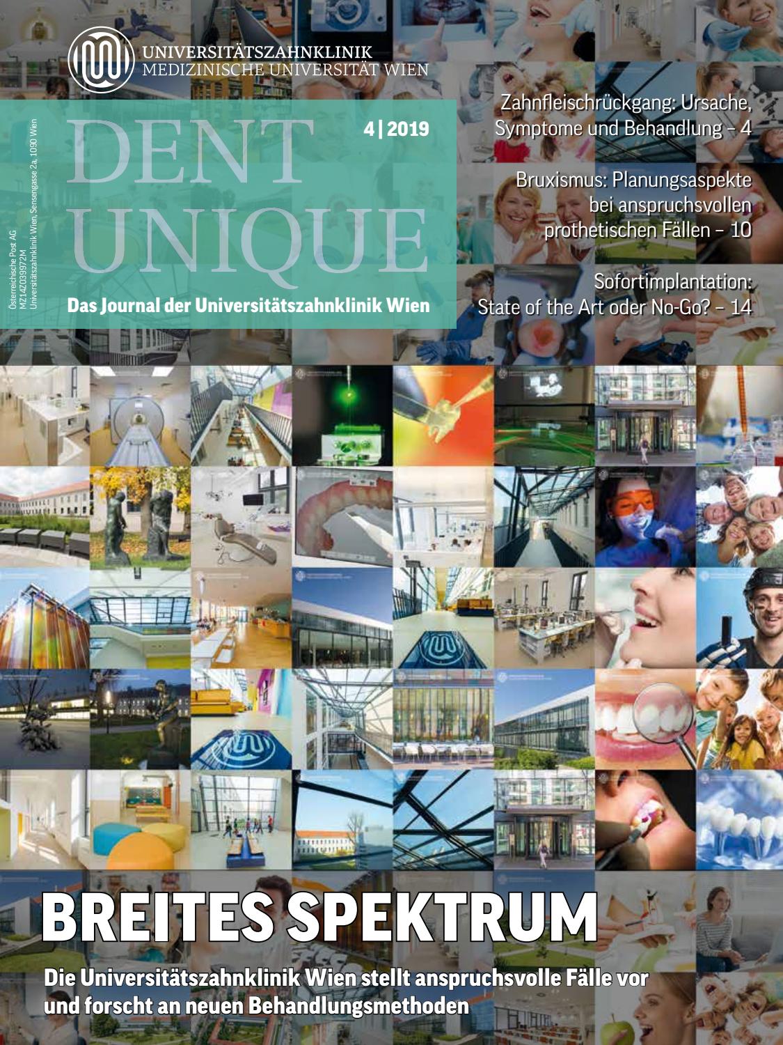 Dent Unique 4/2019 by Universitätszahnklinik Wien - Issuu