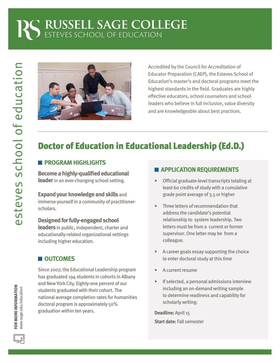Doctor of Education in Education Leadership (Ed.D) by Spark451 - Issuu