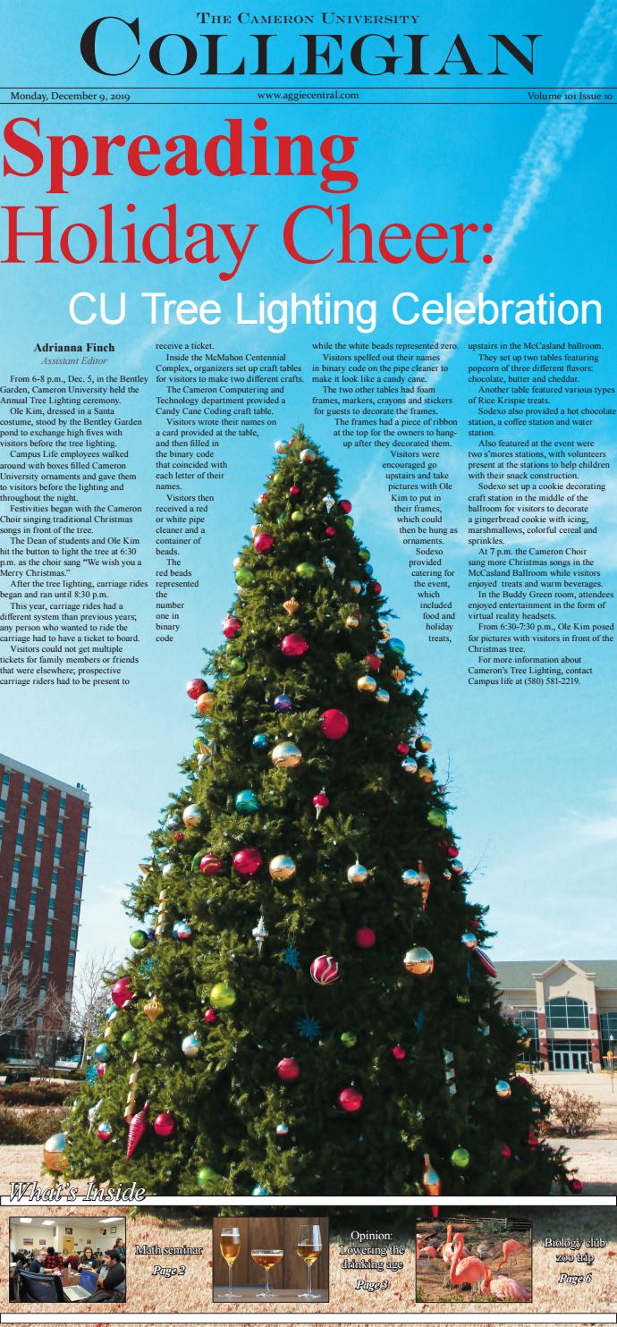 The Cameron Collegian - December 09, 2019 by Cameron University ...