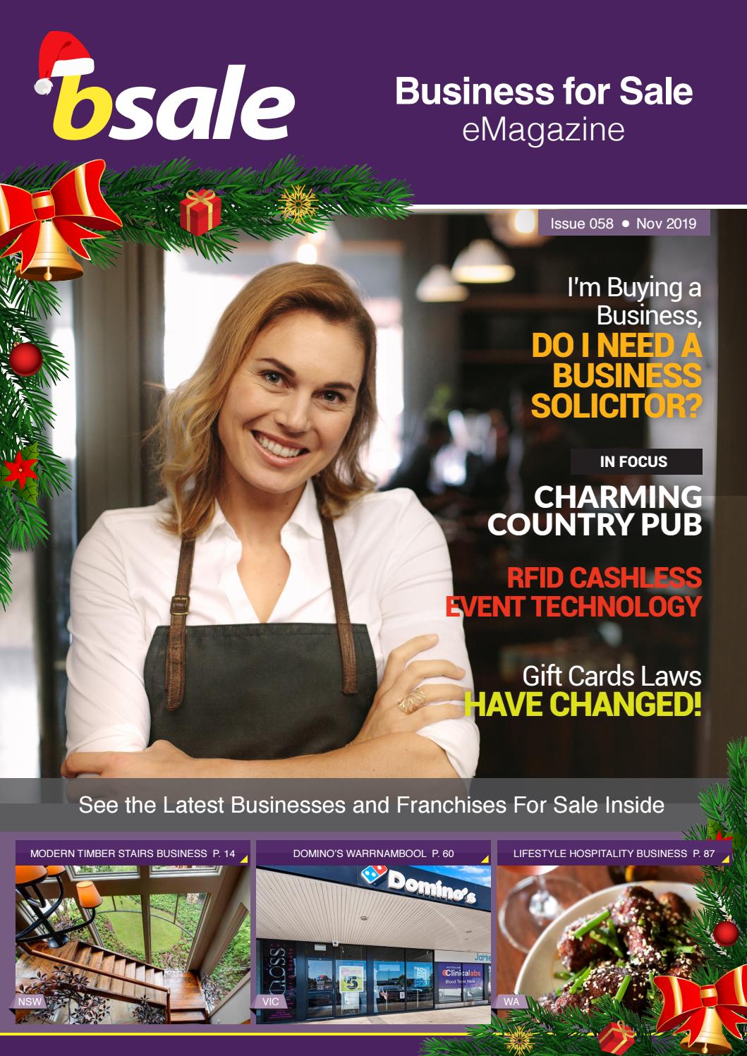 Bsale - Business for Sale Magazine - December 2019 by BSALE Australia ...