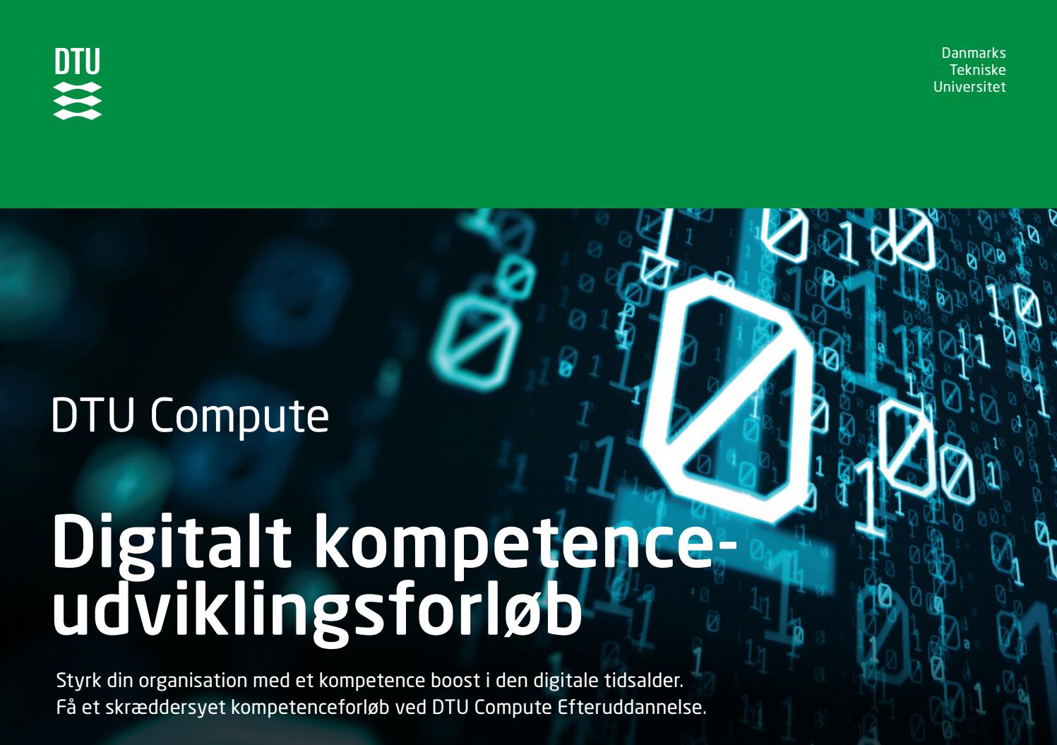 DTU Compute - Digitalt kompetenceudviklingsforløb by DTUdk - Issuu