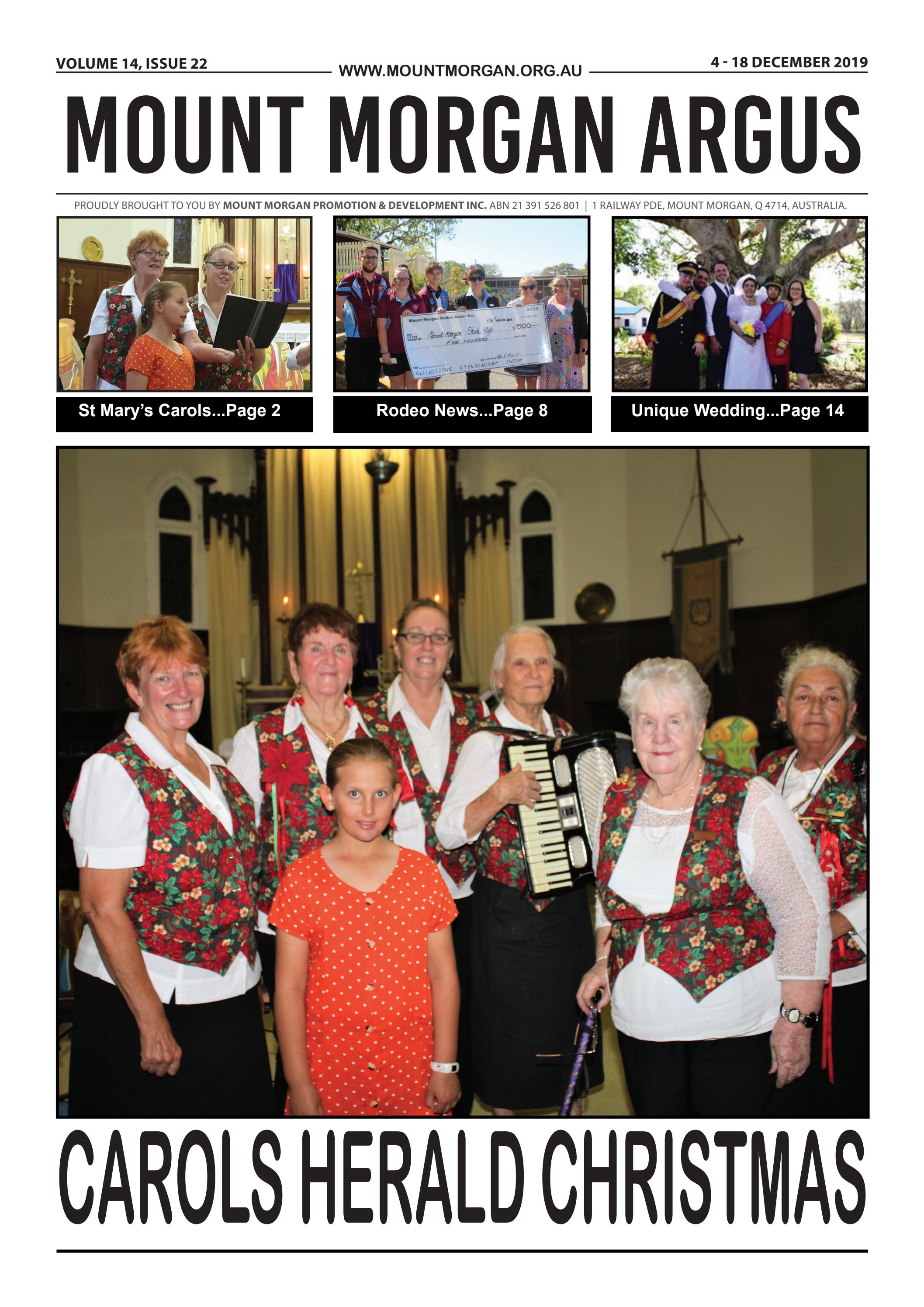 The Mount Morgan Argus, Volume 14, Issue 22 by Mount Morgan Promotion ...