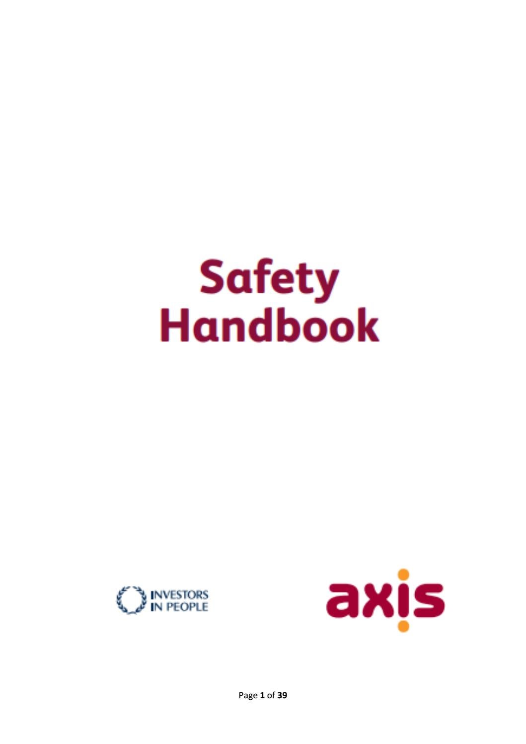 Axis Safety Handbook June 2019 by Axis Property Services - Issuu