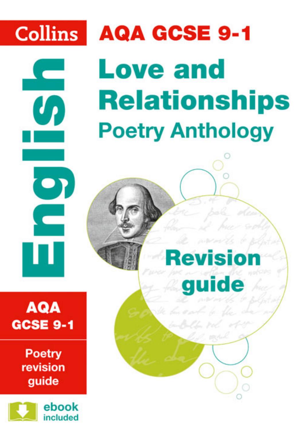 AQA GCSE 9-1 Poetry Anthology Love and Relationships Revision Guide by ...