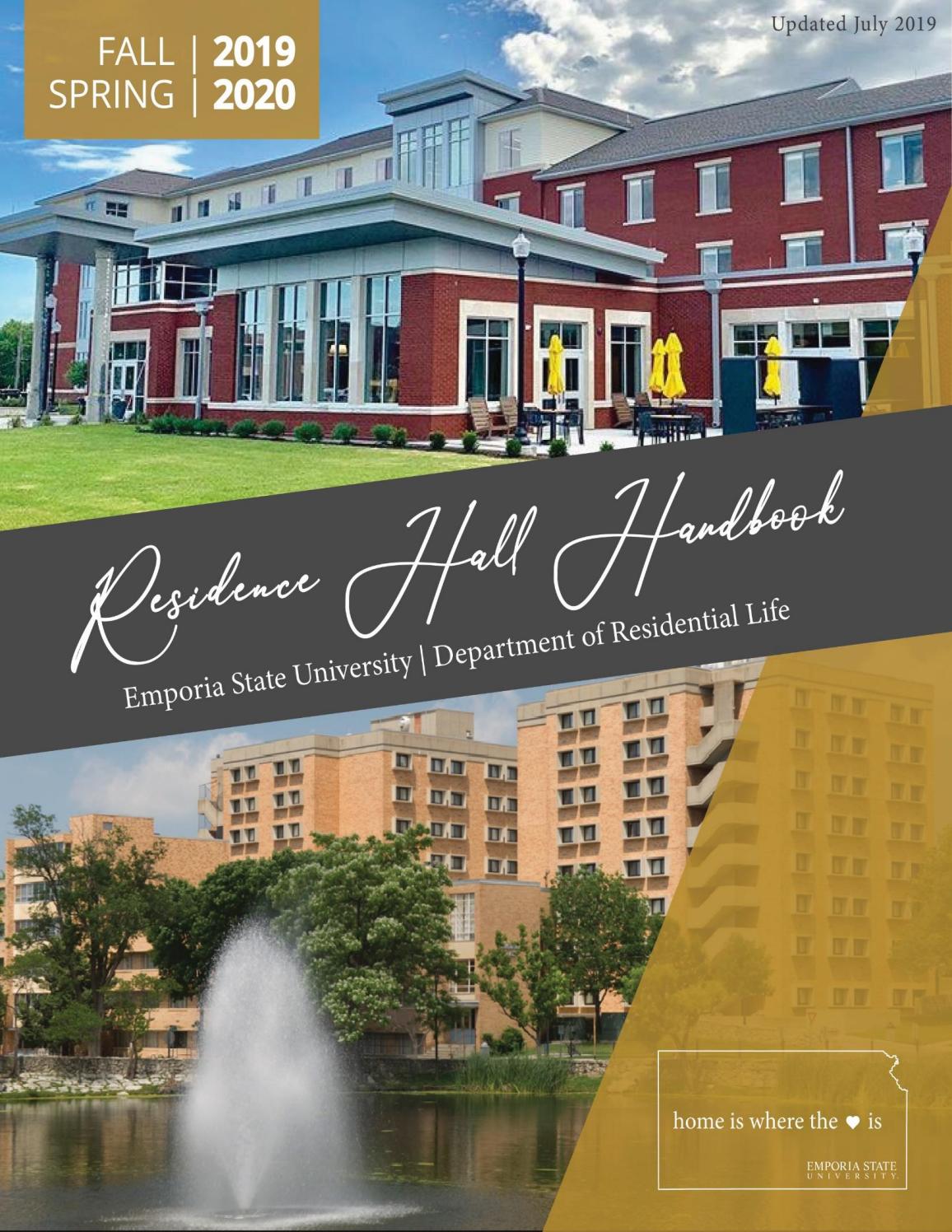 ESU Residence Hall Handbook by Hornet 365 Newsstand - Issuu