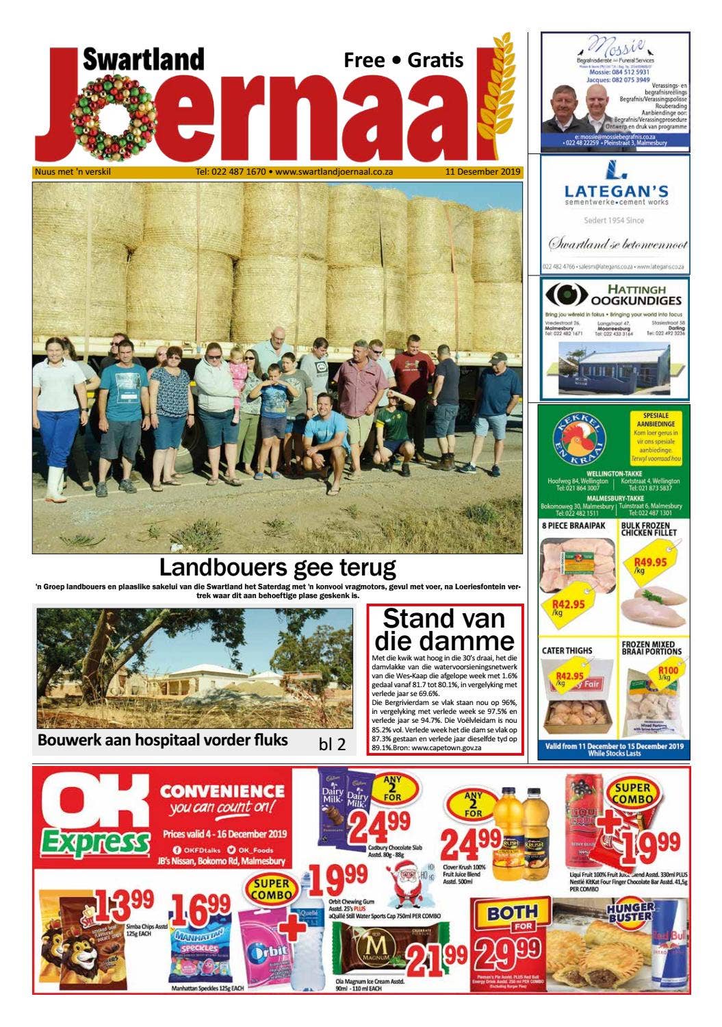 11 Desember 2019 Swartland Joernaal by Swartland Joernaal - Issuu