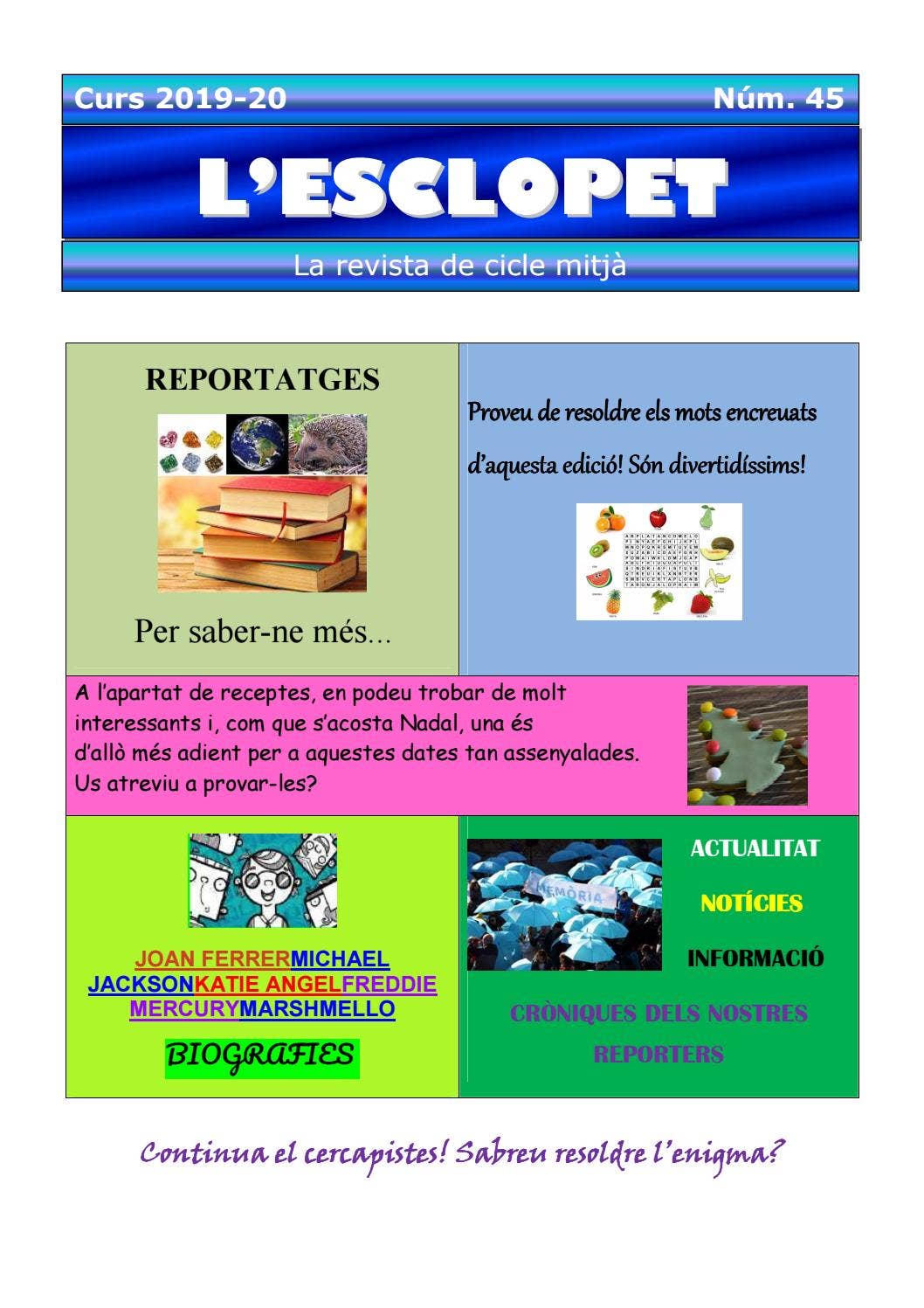 Esclopet 45 by Escola Avià - Issuu