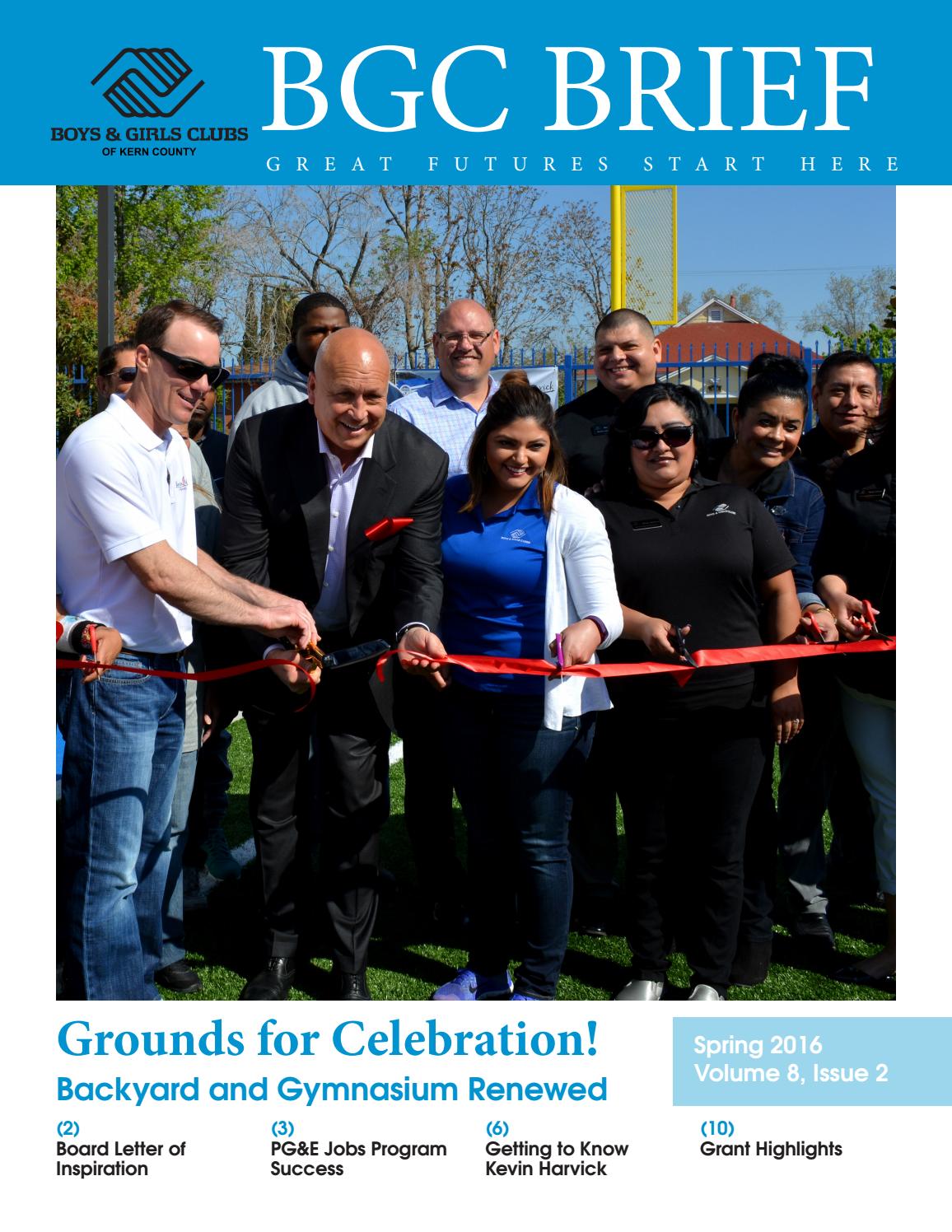 BGCBrief Spring 2016 by bgclubsofkerncounty - Issuu