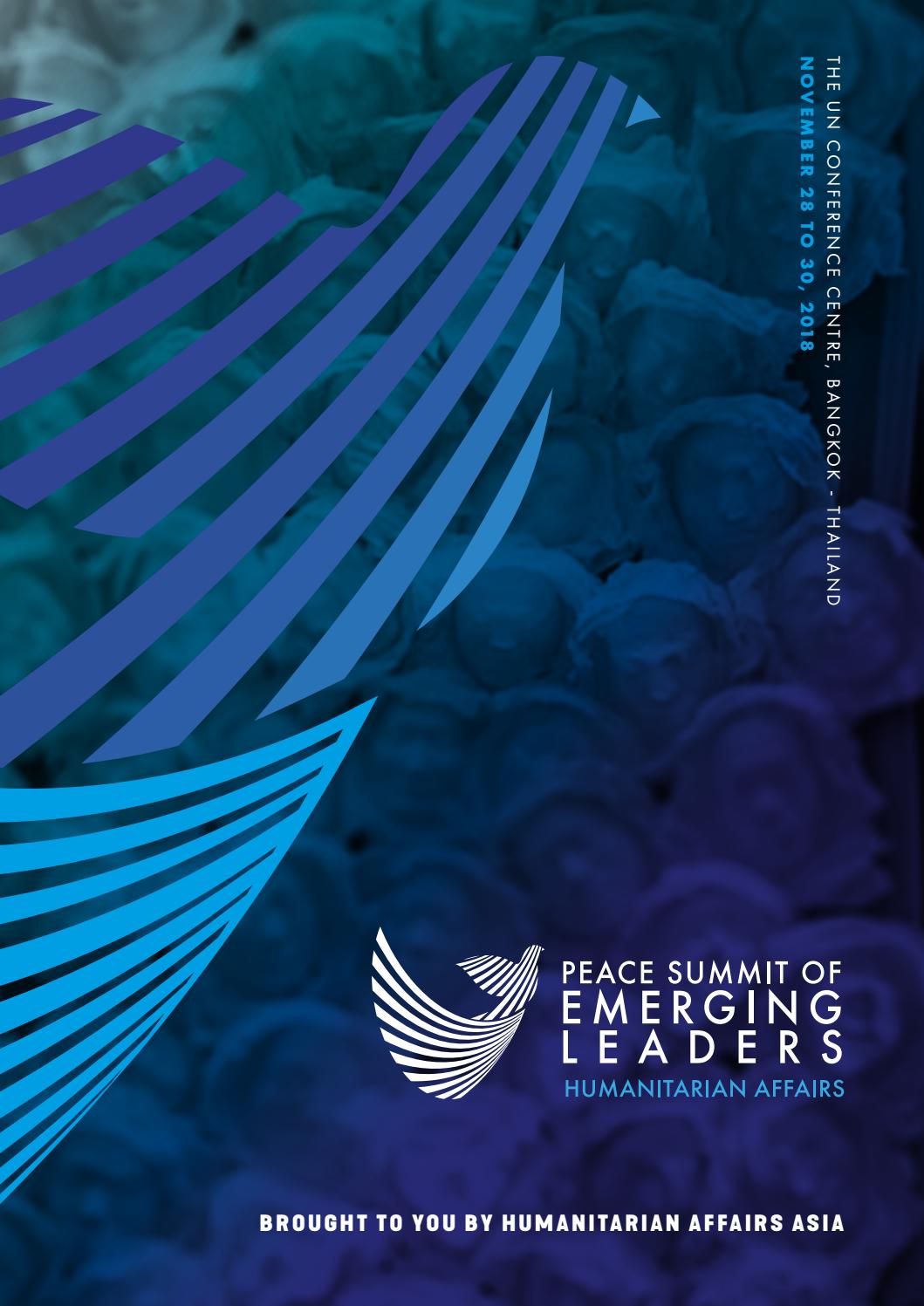 PEACE SUMMIT OF EMERGING LEADERS 2018 by Humanitarian Affairs Asia - Issuu