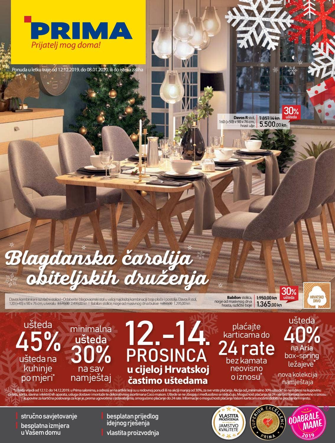 Prima akcijski katalog prosinac 2019. by Prima namještaj - Issuu