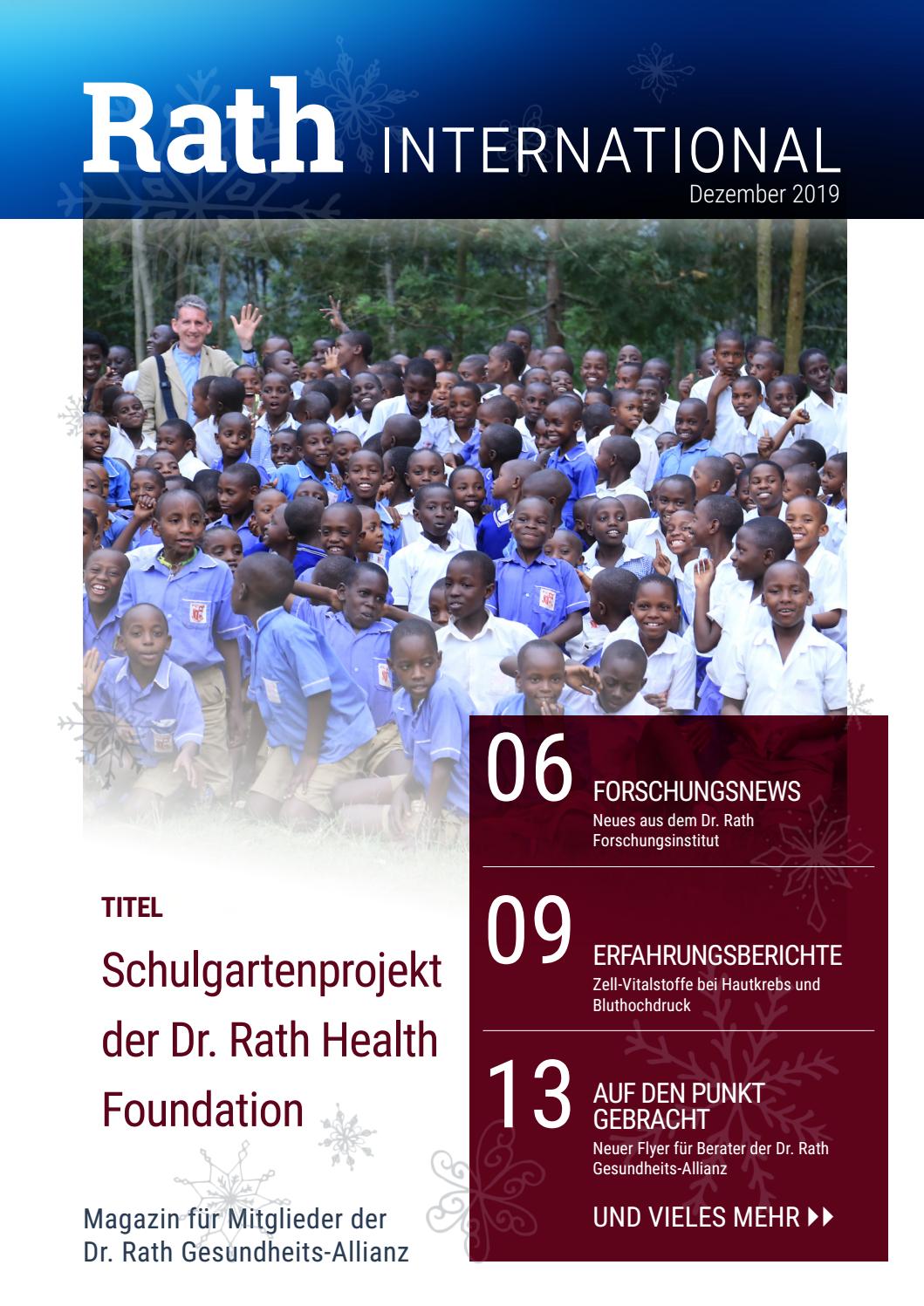 Rath international Ausgabe 04/2019 by Dr. Rath - Issuu