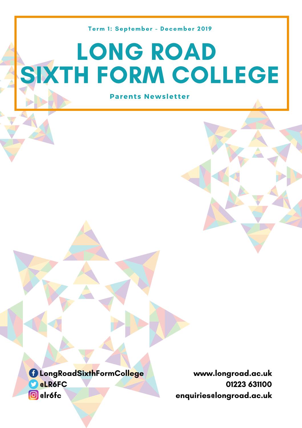Parents Newsletter Winter 2019 by Long Road Sixth Form College - Issuu