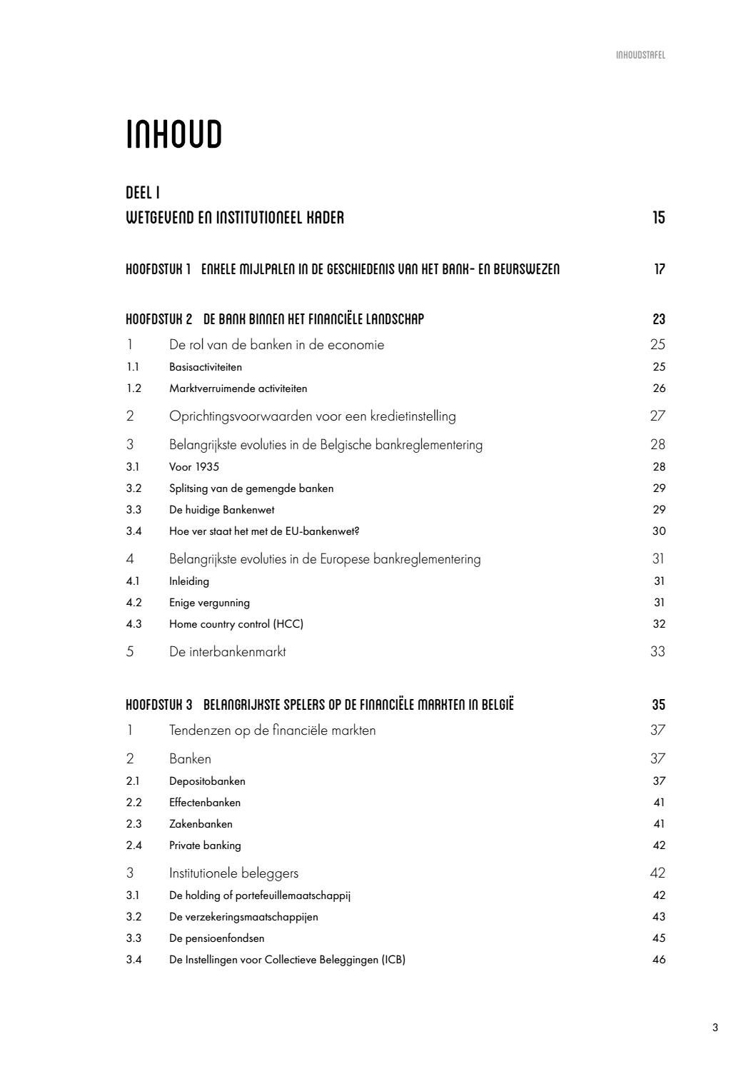 Bank en beurs 2020 inhoudstafel by VAN IN - Issuu