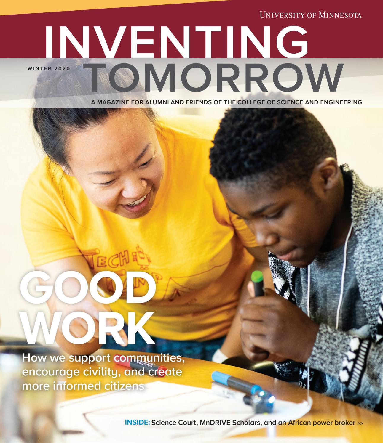 Inventing Tomorrow Winter 2020 by College of Science and Engineering at ...