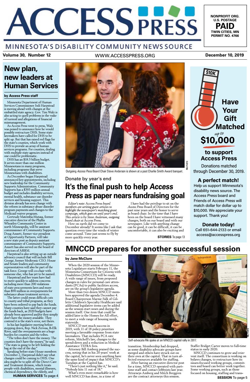 December 2019 Edition - Access Press by Access Press - Issuu