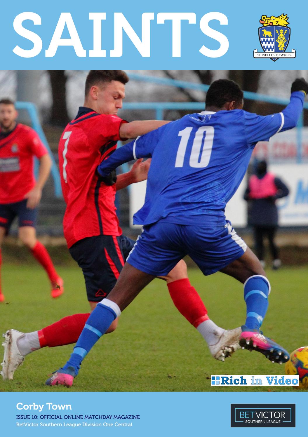 2019-2020 St Neots Town Vs Corby Town Issue 10 by St Neots Town ...