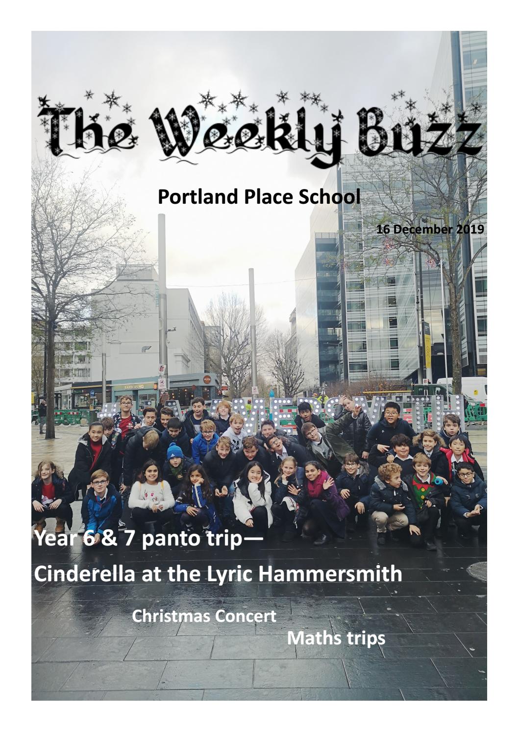 Weekly Buzz 16 December by Portland Place School - Issuu