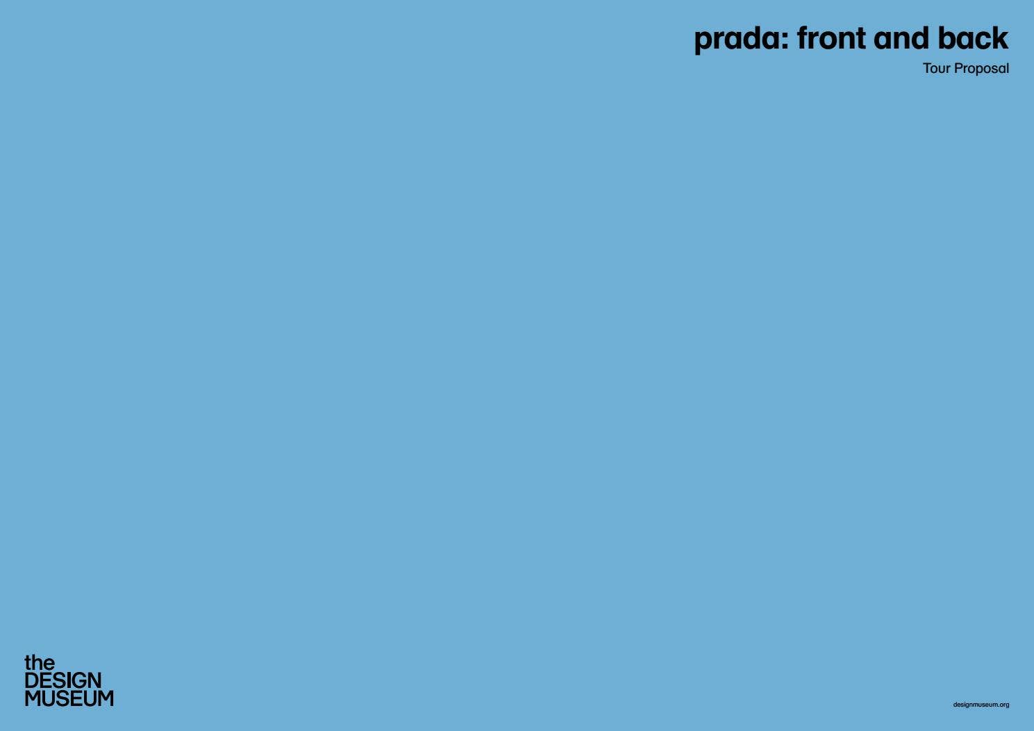Prada Touring Brochure by designmuseumtouring - Issuu