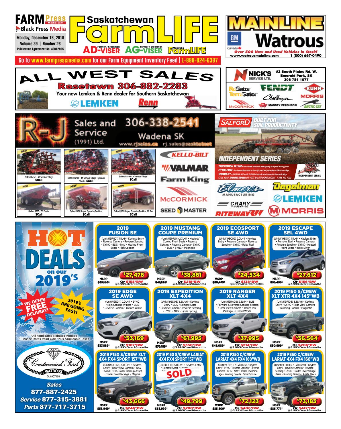 Saskatchewan Farm Life, December 16, 2019 by Black Press Media Group ...