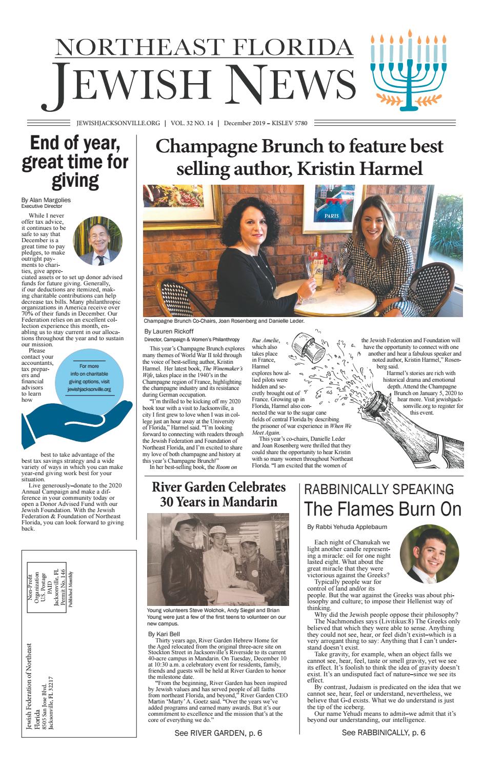 Northeast Florida Jewish News - December 2019 by JewishLife Magazine ...