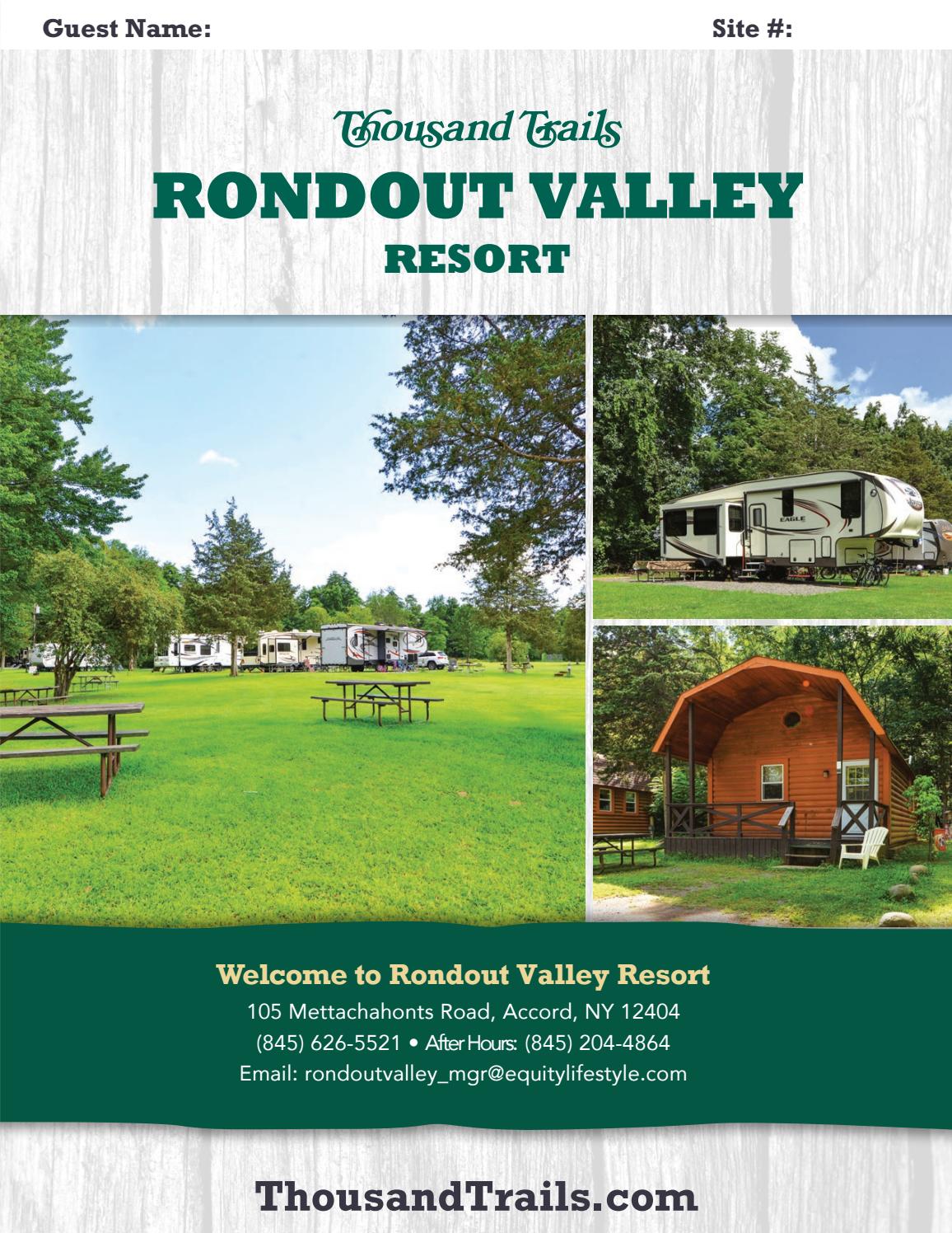Thousand Trails - Rondout Valley Resort by AGS/Texas Advertising - Issuu