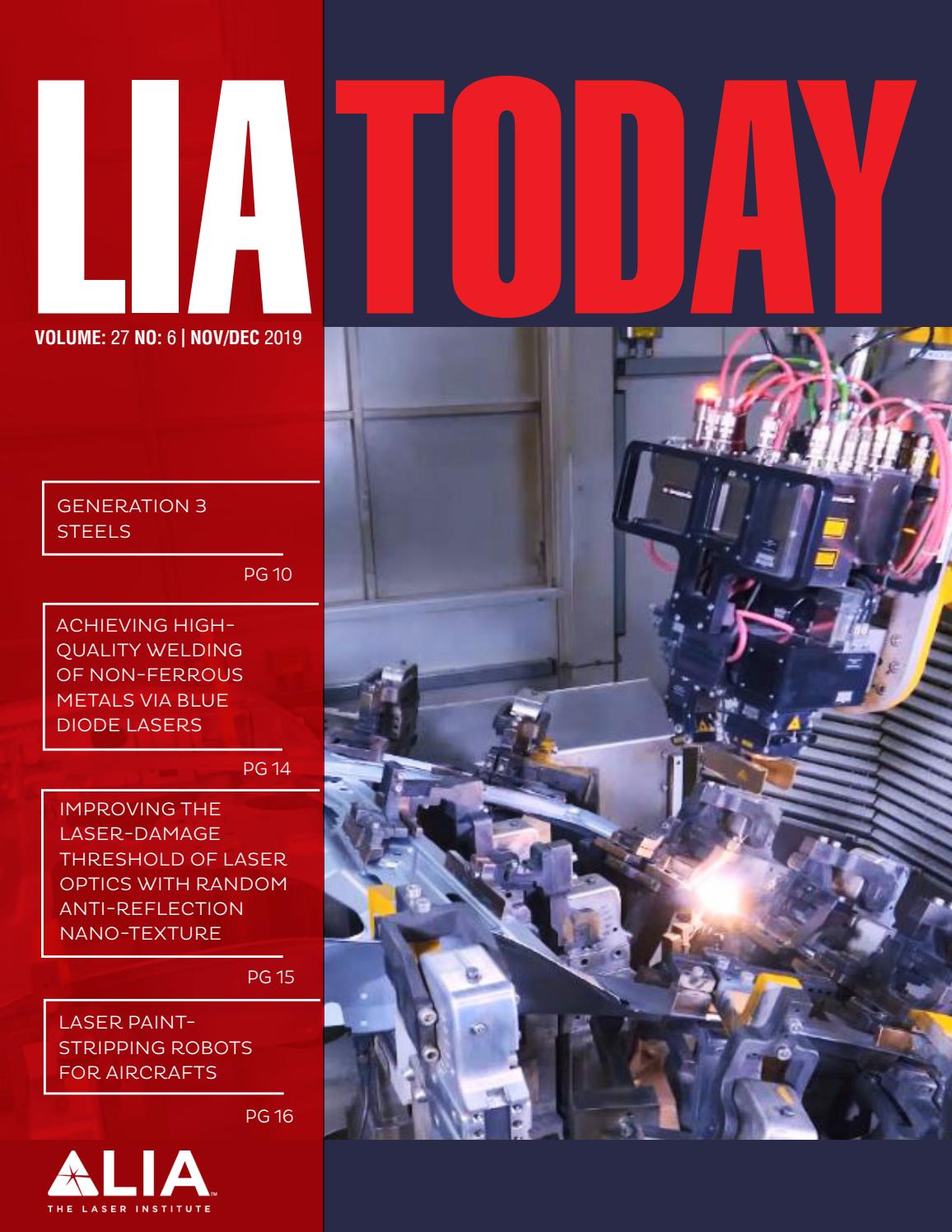 LIA TODAY - November/December 2019 by Laser Institute of America - Issuu