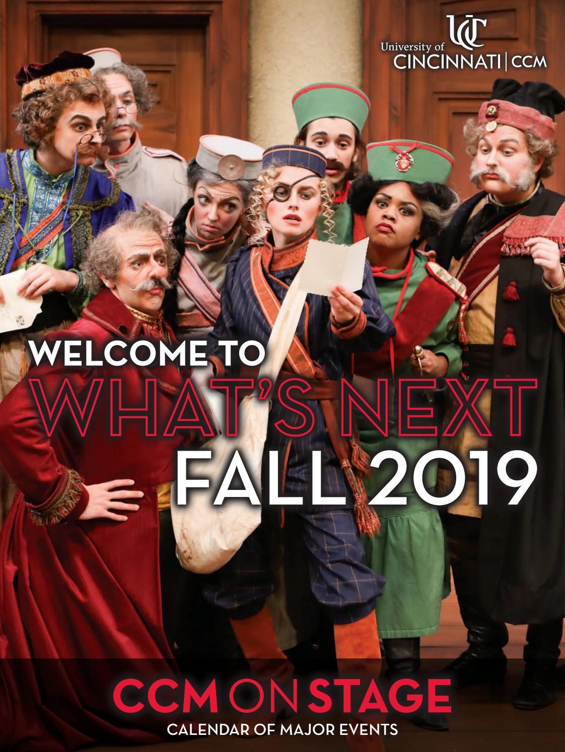 CCMONSTAGE Fall 2019 Calendar of Major Events by UC's College ...