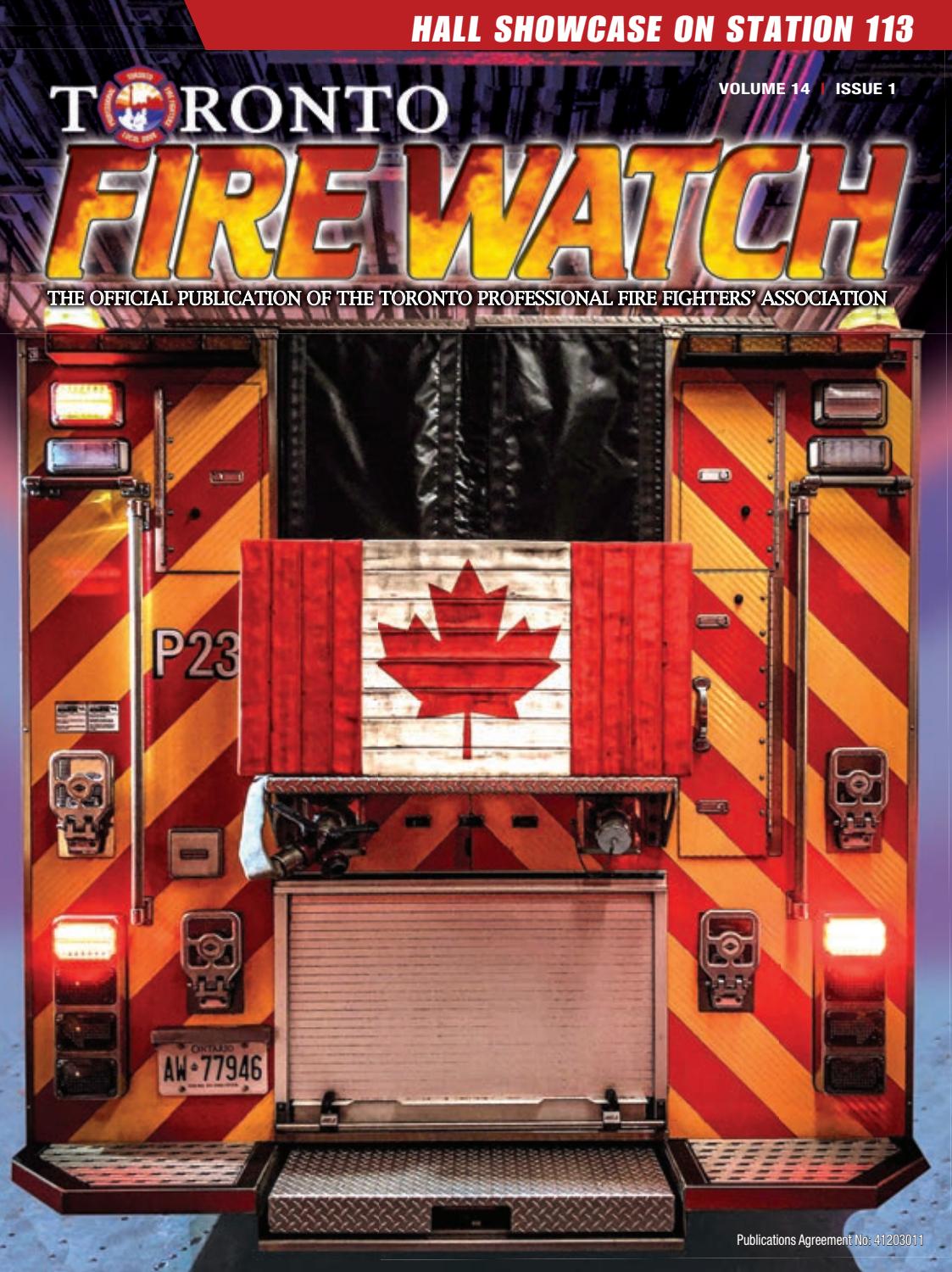 Fire Watch: Volume 14, Issue 1 by Toronto Professional Fire Fighters ...