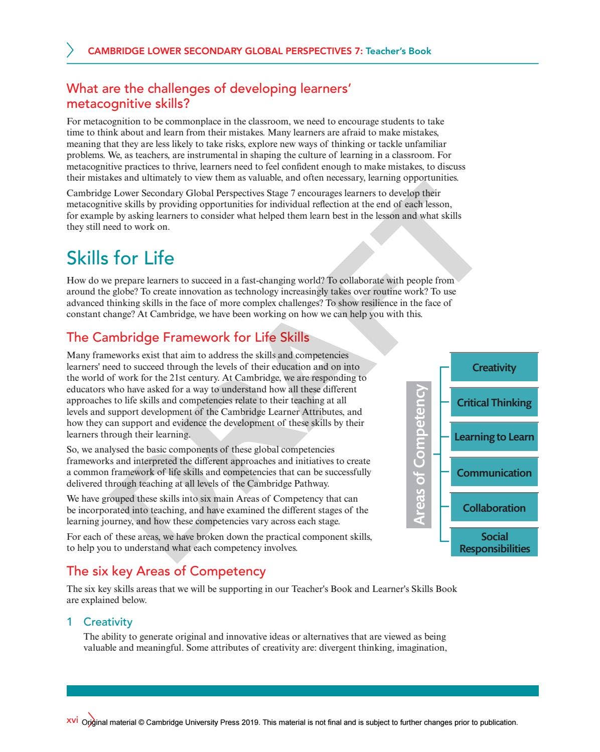 Cambridge Lower Secondary Global Perspectives™ Stage 7 Teacher's Book ...