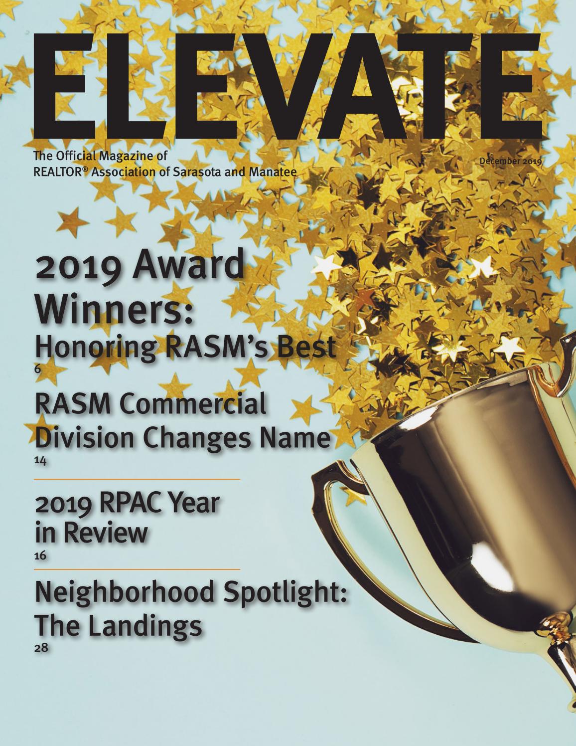 ELEVATE Magazine - RASM - December 2019 Issue by REALTOR® Association of Sarasota and Manatee ...