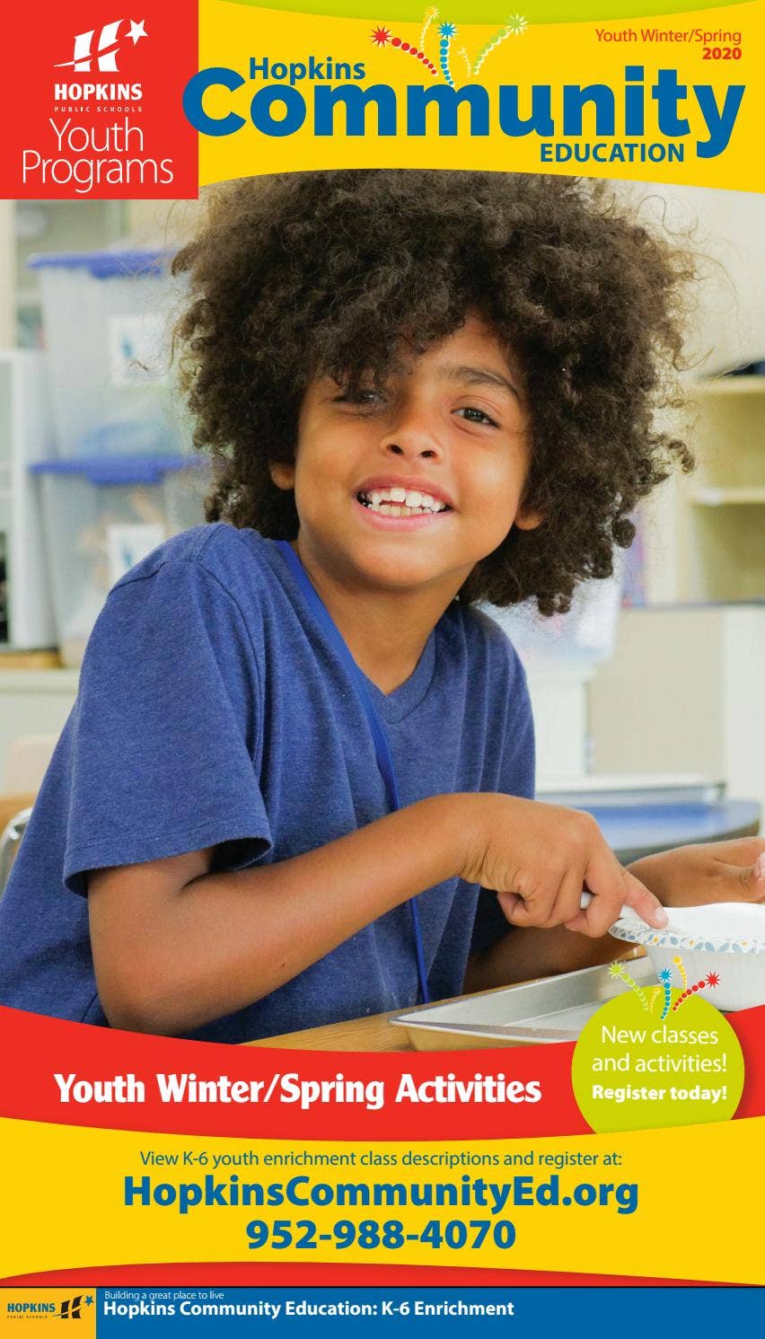 Hopkins Community Education Winter/Spring 2020 Youth Enrichment Catalog by Hopkins Public ...