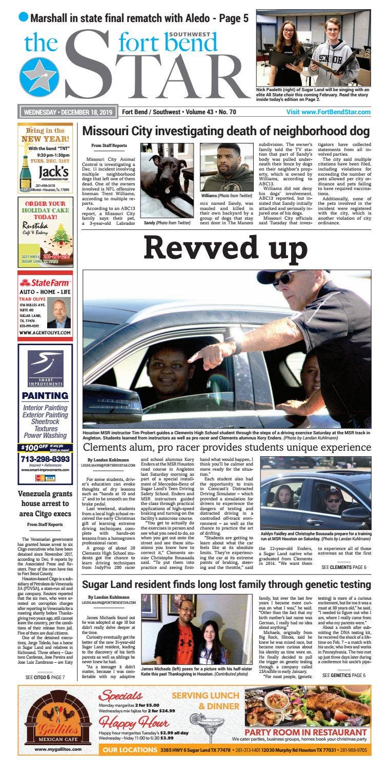 12-18-2019 Edition of the Star by Fort Bend Star | Fort Bend Business ...