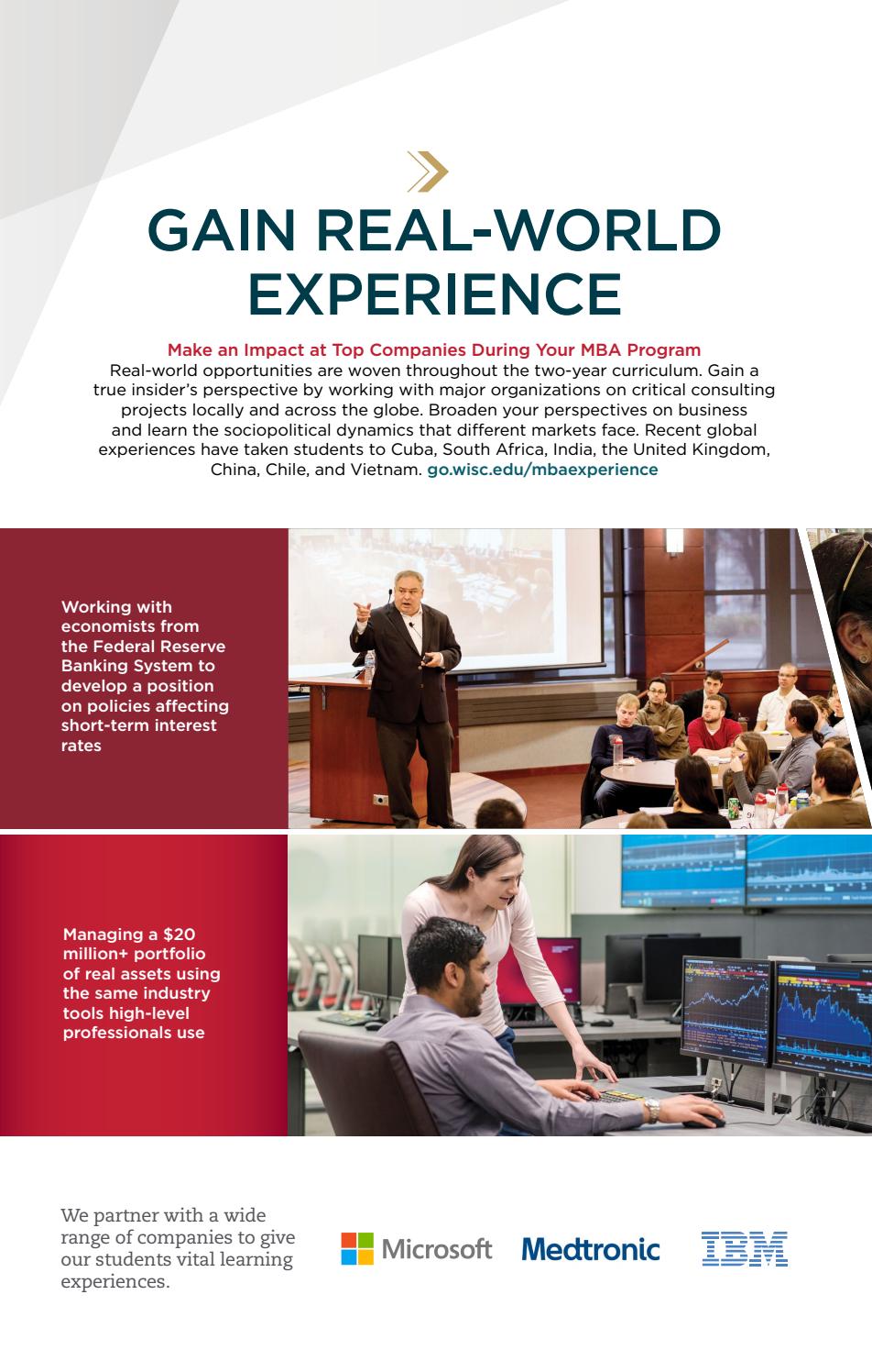 Wisconsin Full-Time MBA Program by University of Wisconsin-Madison ...