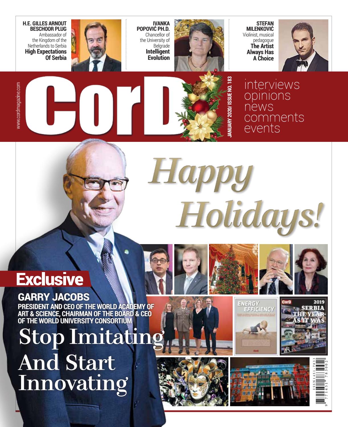 CorD Magazine, January 2020, issue no. 183 by CorD Magazine - Issuu