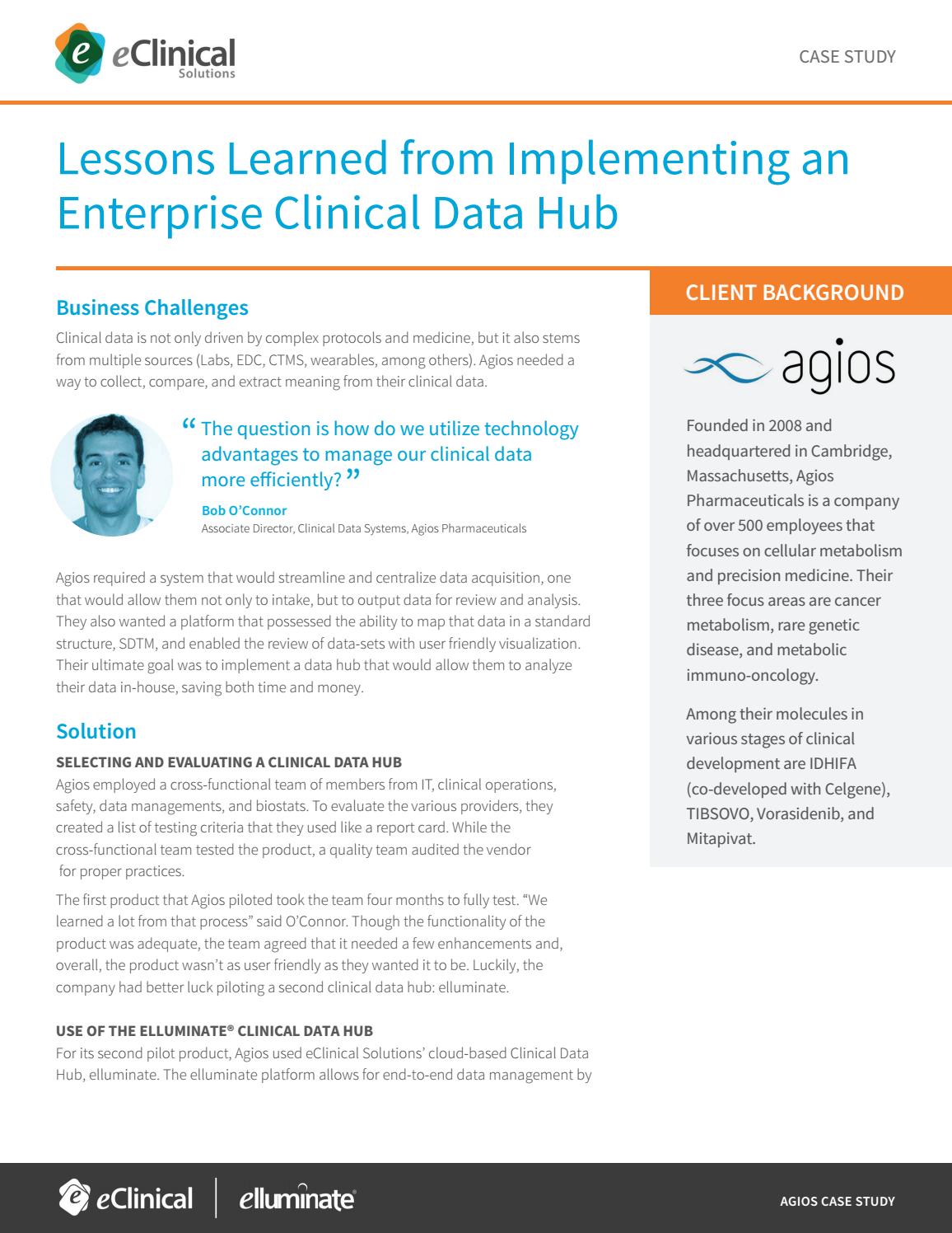 Lessons Learned from Implementing an Enterprise Clinical Data Hub ...