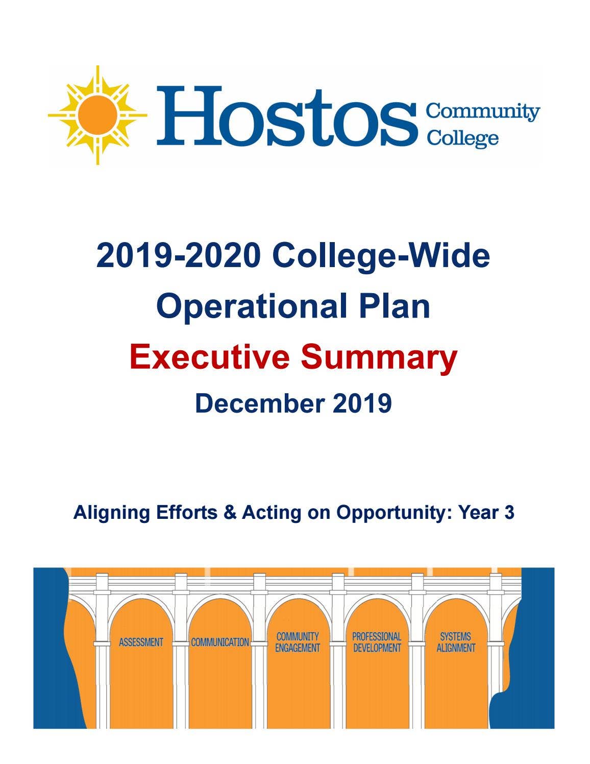 Hostos Operational Plan 2019-2020 by Hostos Community College - Issuu
