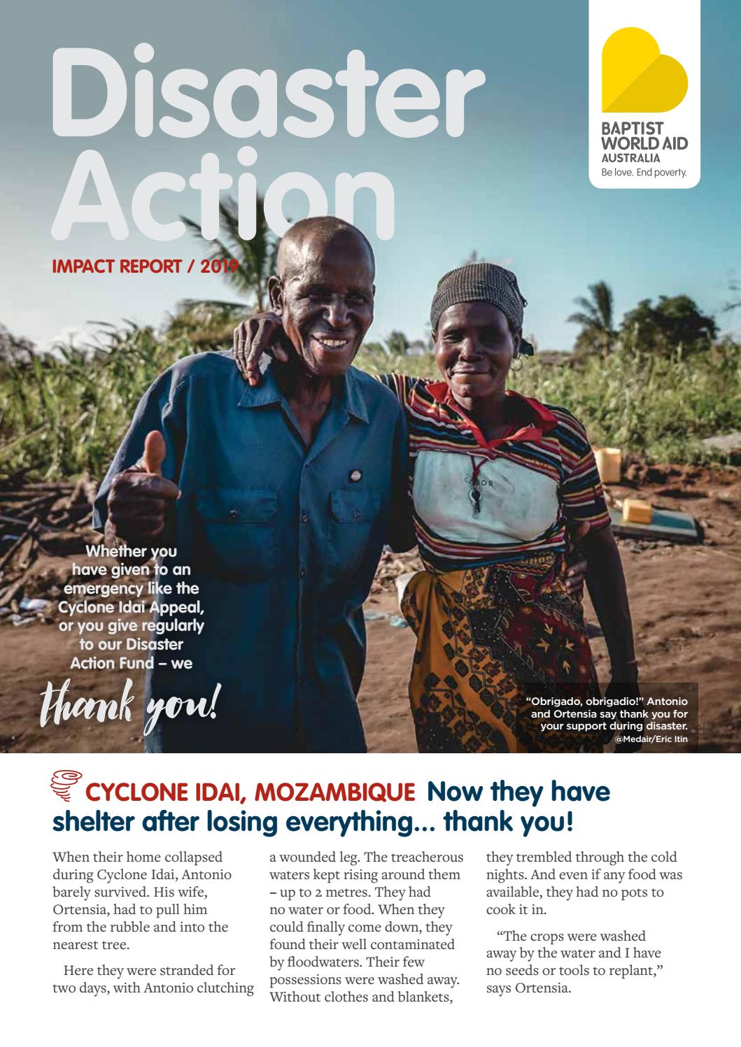 2019 Disaster Action Impact Report by Baptist World Aid Australia - Issuu